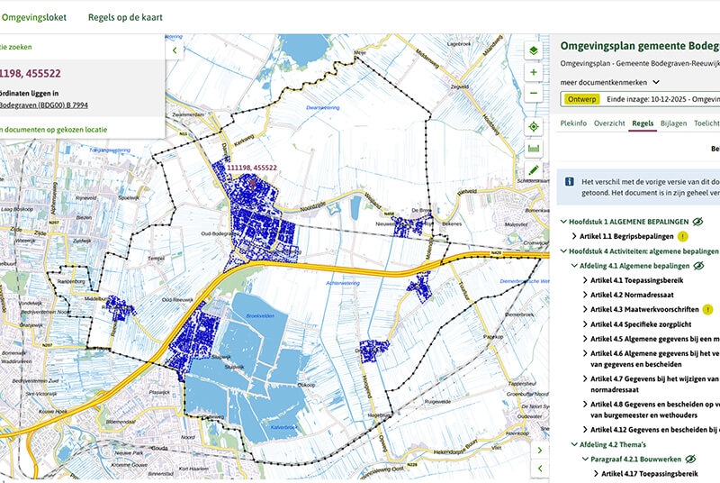 Mijlpaal: eerste planwijziging omgevingsplan Bodegraven-Reeuwijk ter inzage - Wissing